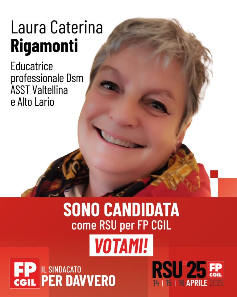 Rsu 2025 con Fp Cgil / Laura Caterina Rigamonti, educatrice ...